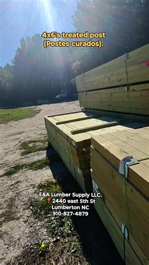E&A Lumber Supply LLC. LOCATION : 2440 East 5 Th Street Lumberton NC. ☎️910-827-4879 #store #NorthCarolina #lumber #construction #materialesdeconstruccion #remodelacion #tiendavirtual #lumbertonnc #fypreelsシ゚viralシ #foryoupagereels | Lumber Madera | Facebook
