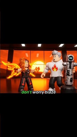 Blaze Angel Makes a Training Robot Explode! 😱🔥 #roblox #animation #english #viralvideo #smackdown