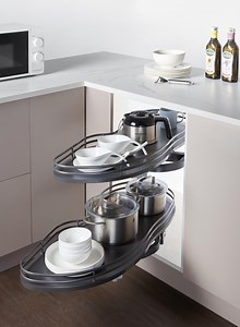 [Hot Item] Kitchen Hardware Swing out Magic Corner Soft Close Pull out Corner Basket A011m4