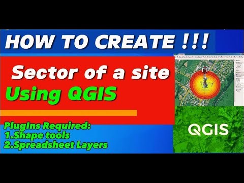 QGIS Tutorial :How to Creating Points and Site Sector Using QGIS || Shape tools || Google map