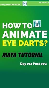 HOW TO ANIMATE EYES IN MAYA IN 5 MINUTES!