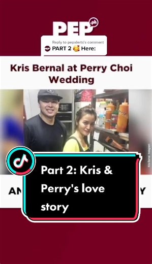 Reply to @pepalerts Kris Bernal and Perry Choi's relationship started out as business partners. And now, they are husband-and-wife. #news #newsph #tiktoknews #pepnews #tiktokshowbizreporter #foryou #foryoupage #fyp