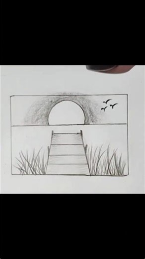 🌅 “Relaxing Sunset Beach Drawing | Easy Pencil Sketch for Beginners”