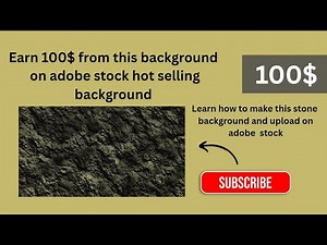 How to Make Stone Texture Background | Earn $100 from Adobe Stock | Photoshop Tutorial