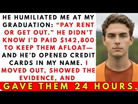 Dad Yelled At My Graduation: “Pay Rent Or Get Out!” I Left, Exposed His Fraud, Cut Him Off Forever!
