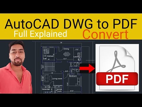 Convert AutoCAD Drawing DWG to PDF | AutoCAD 2021 | Civil, Mechanical Engineering