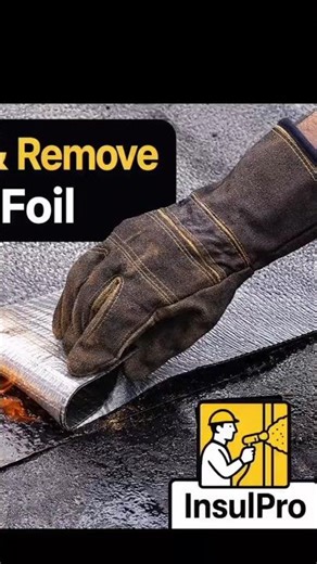 Removing the Bitumen Foil with Heat | InsulPro”