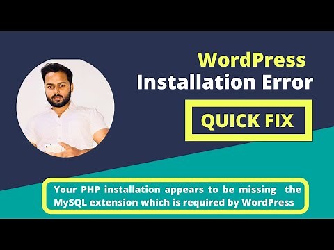 Your PHP installation appears to be missing the MySQL extension which is required by WordPress - FIX