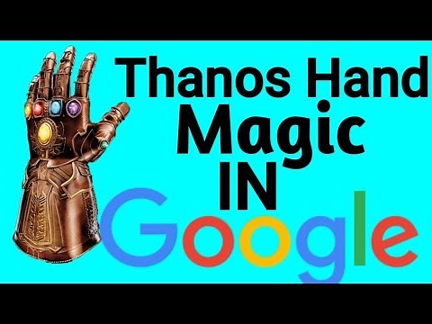 Thanos Hand | Thanos Hand Magic In Google | Thanos Google Magic