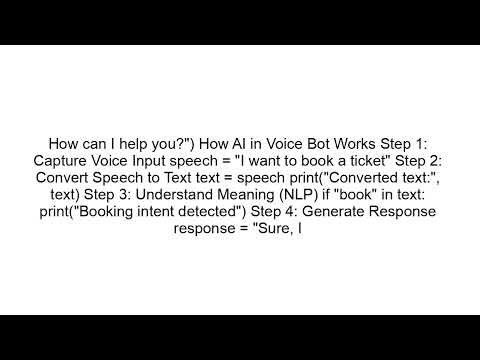 AI in Voice Bot Explained | Speech Recognition & Voice AI for Beginners