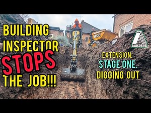 Single Storey Extension Stage One. Digging out, Finding Out and Falling In!