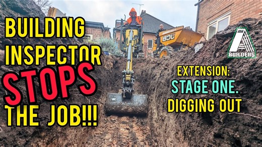 Single Storey Extension Stage One – Digging Out, Discoveries & Accidents