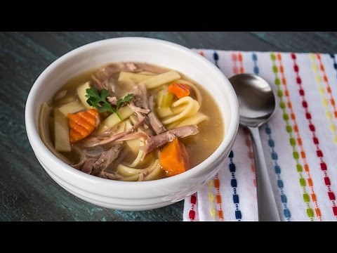 Pressure Cooker Day-After-Thanksgiving Turkey Carcass Soup - Time Lapse