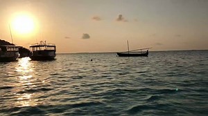 Sunset from the boat