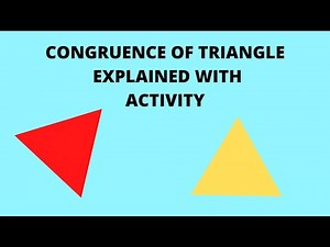 Congruence Of Triangle | Activity