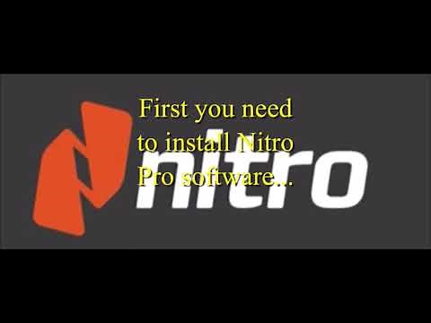 How to Combine PDF documents using Nitro Pro