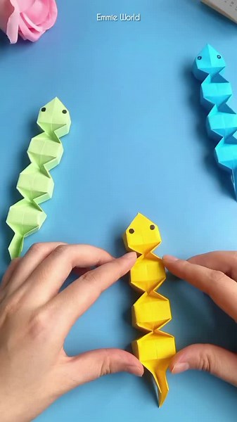 Easy DIY Paper Snake Toy Tutorial