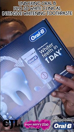 Unboxing Oral-B Pro 3D Clinical Intensive Whitening toothpaste