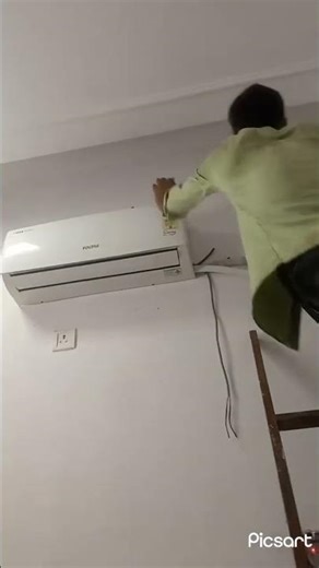 Ac installation short videos# ac # ac service#acrepairservice #ac connection