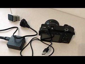 How To Charge Sony A6000 Camera