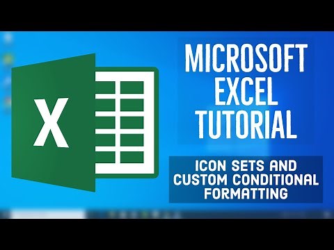 Microsoft Excel Tutorial - Conditional Formatting for Icon Sets - How to use Icon Sets