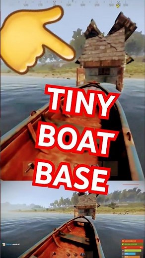 Making the SMALLEST BOAT BASE Rust has EVER SEEN 🛶 #rustgame #rustshorts #rustbasedesign