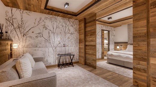 🔹 CHALET – VIEUX BOIS BRÛLÉ SOLEIL 🐻 Chalet habillé d’un parement en vieux bois brûlé soleil, offrant un aspect marqué et naturel. La finition brûlée révèle les veines du bois et crée des nuances profondes, tout en conservant une teinte chaude sous la lumière #chalet #vieuxbois #brulésoleil #parement #lalliard #envoyonsdubois | Lalliard