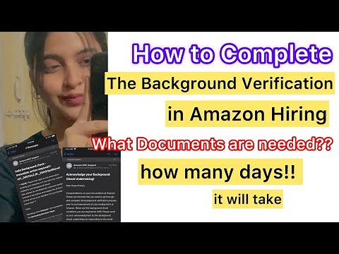 How To Complete Background Verification Process in Amazon Hiring💫??What Documents are needed??⭐️