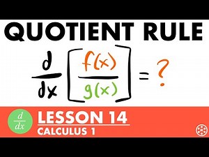 The Quotient Rule | Calculus Lesson 14 - JK Math
