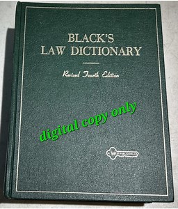 Vintage Black's Law Dictionary: Revised 4th Edition, 1968 (PDF Format) - Etsy