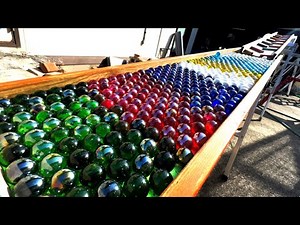 1000 Special Rainbow Marbles Art ☆ Collect and Roll