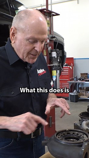 What's inside a VGT? Gale Banks opens up the variable geometry turbo from a Duramax L5P to show the inner workings of this ingenious technology. VGTs use an electronic actuator connected to internal vanes in order to change the turbine shaft speed at the same turbine drive pressure. The result is that VGTs can act like a smaller turbo at low speeds to quickly spin up and minimize turbo lag, then open up the vanes to reduce back pressure and work more efficiently. #amsoil | Banks Power