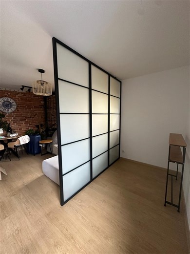 Custom Loft Glass Partition Wall | Metal Frame Fixed Panel Divider | Made to Measure Room Separator | Powder Coated Finish - Etsy