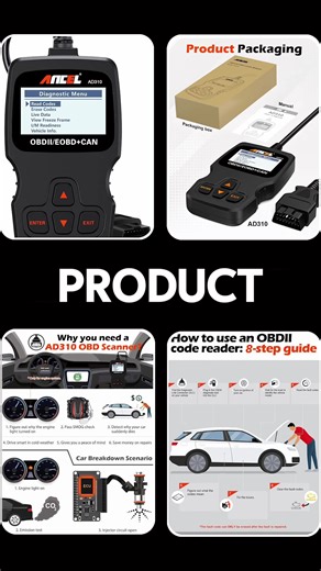 **Buy directly at Amazon with a mega discount** 🎁https://amzn.to/4bcKbBa About this item CEL Doctor: The ANCEL AD310 is one of the best-selling OBD II scanners on the market and is recommended by Scotty Kilmer, a YouTuber and auto mechanic. It can easily determine the cause of the check engine light coming on. After repairing the vehicle's problems, it can quickly read and clear diagnostic trouble codes of emission system, read live data & hard memory data, view freeze frame, I/M monitor readin