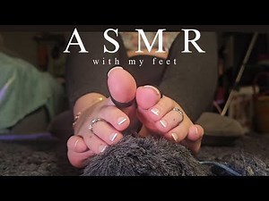 ASMR | Microphone Scratching w/ My FEET | No talking|