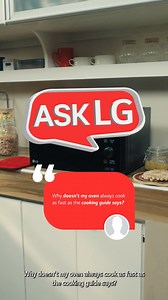 1.9K views | "Why doesn't my oven always cook as fast as the cooking guide says?" #LifesGood #LG #AskLG #microwave #oven #frequentlyaskedquestions #FAQ #questions #howto #Information #helpful #help #tutorial #instructions #mustknow #FYP #ForYouPage #DIY #ForYou #HowTo #HomeImprovement #homefixes #DIYtutorial #DIYHome #quickfix #easyfix #fypph #fypphilippines #howtodo #easyimprovement | LG Global | Facebook