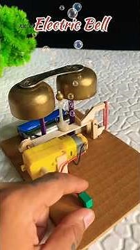 Homemade Double Electric Bell 🔔 | DC Motor Mini Bell Setup Creates Floating Bubbles! | DIY Tech