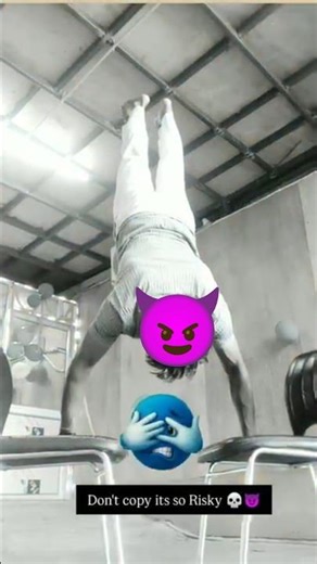 Don’t Copy It’s Too Risky 💀🔥#shorts #calisthenics