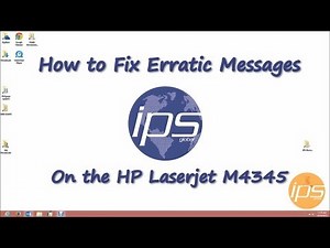HP M4345 - How to Fix Error Messages