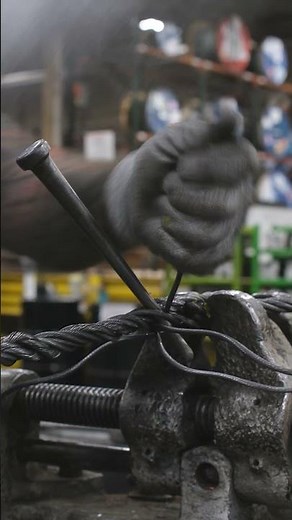 Hand-Tucked Eyes on a Wire Rope Sling #shorts