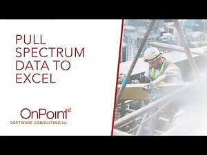 Pull Spectrum Data to Excel