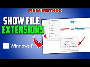 How to Show File Extensions Windows 11 - Quick & Easy
