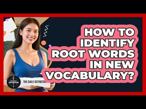 How To Identify Root Words In New Vocabulary?