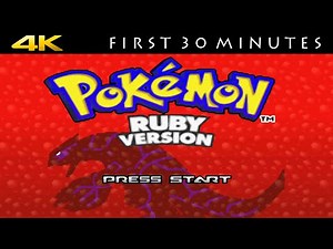 [GBA] Pokemon Ruby (4K 60 FPS Gameplay)