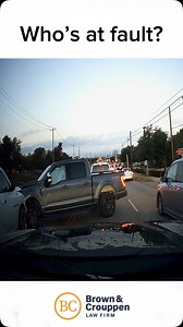 Who’s at fault? #caraccident #dashcam #brownandcrouppen | Brown & Crouppen Law Firm