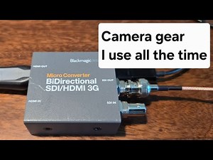 The Blackmagic Bidirectional SDI / HDMI converter micro converter. A must-have for camera every kit.