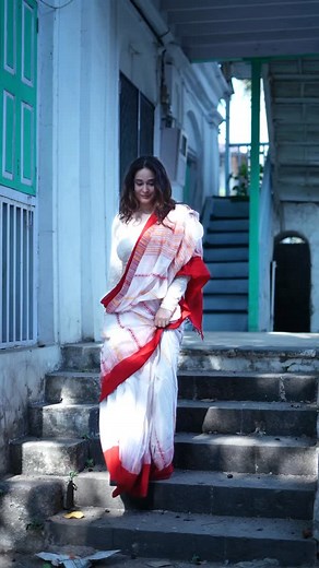 Turn all heads in your direction when you waltz in wearing this handloom khadi cotton saree, with its stunning combination of white and red along with ethnic motifs detailing all over the saree. Saree: handloom khadi cotton Photography and directer @sarikagangwal Model : @semwalswati Video : 88.view Video editing: _priya_nadar_29 #iamaditri #weavesofindia #khadicotton #handloom #handmadewithlove #saree #sareestyle #sareefashion | Aditri