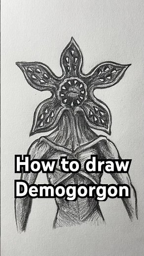 How to draw Demogorgon! Easy! #art #strangerthings #demogorgon #drawing how to draw stranger things