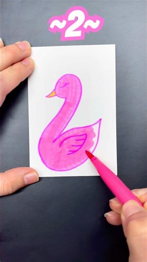 Draw a duck with number 2 |easy drawing #art #coloring