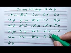 Cursive writing a to z | Cursive abcd | English Cursive handwriting practice | How to write cursive